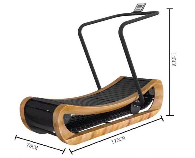 Non-Motorized Walking Air Runner Curved Surface Manual Home Running Equipment Treadmill Machine ...